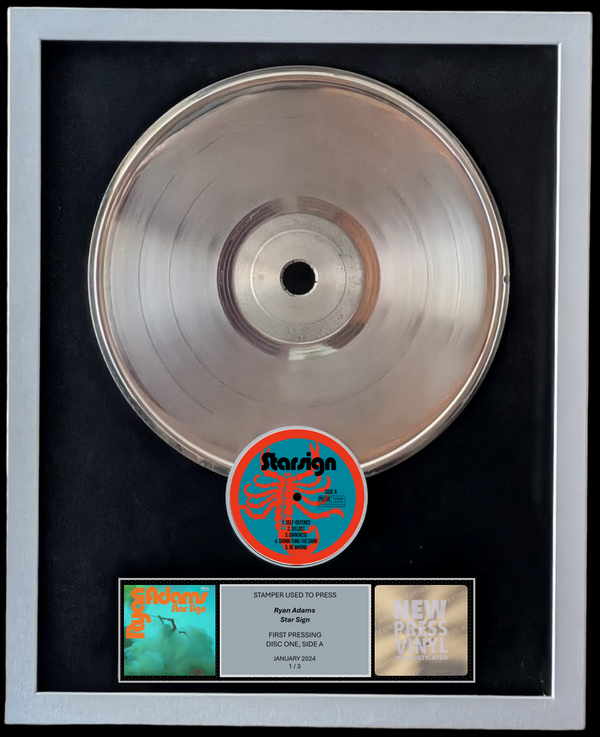SOLD-Ryan Adams 'Star Sign' STAMPER PLATE (Disc One, Side A, 1/3, Auto ...